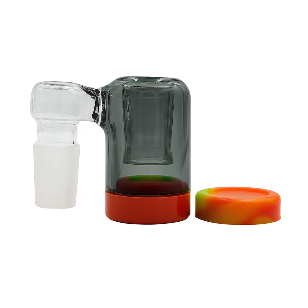 18mm Low Profile Base Reclaim Catcher With Silicone Jar – INHALCO