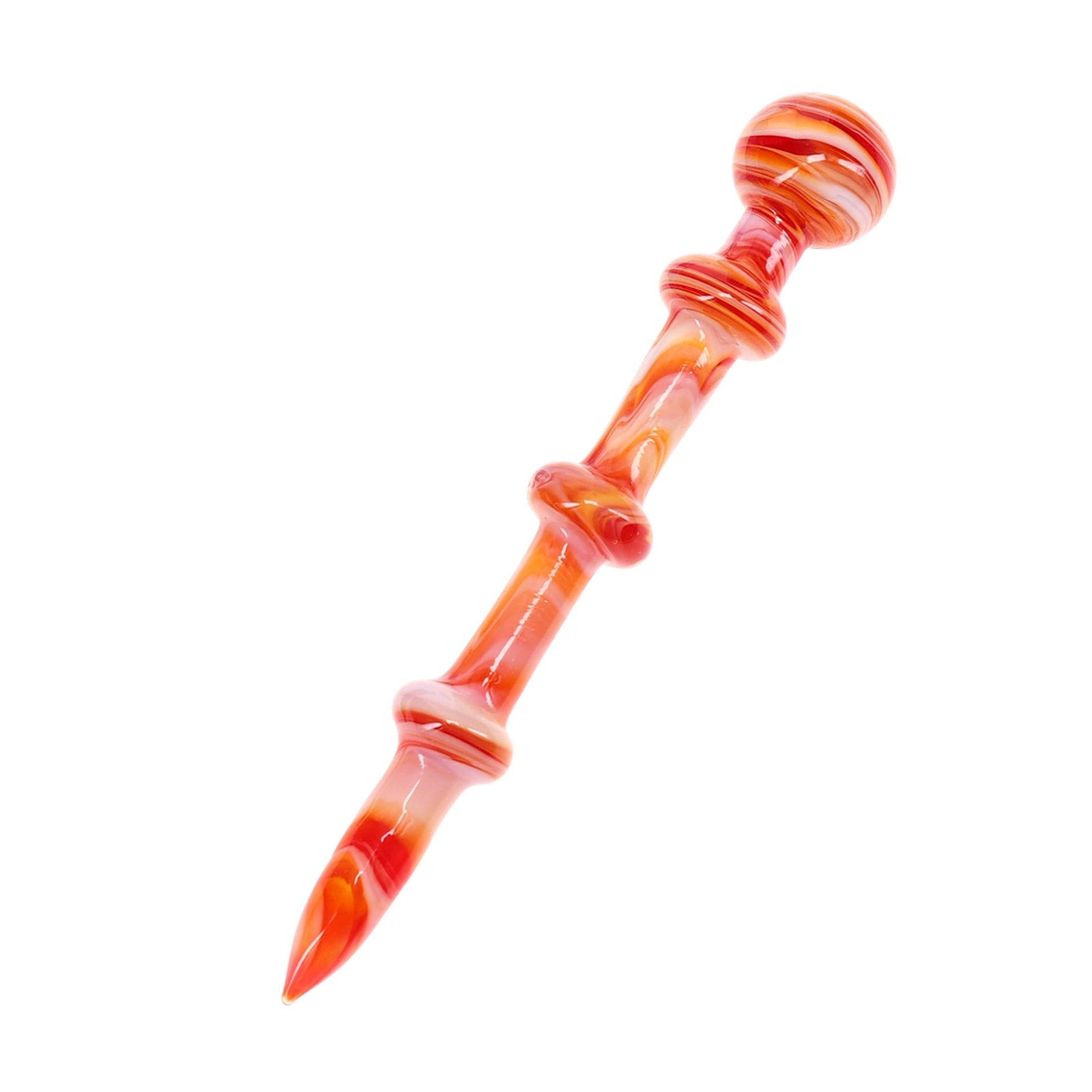 Marble Swirl Wax Tool for Dabs – 6″ Glass Dabber for Concentrates – INHALCO