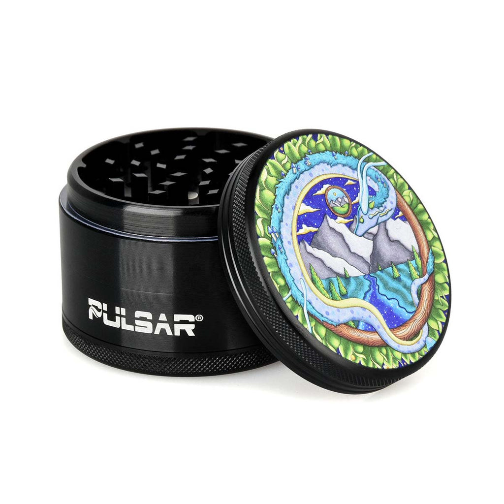 Pulsar Artist Series Herb Grinder Remembering Dragon – INHALCO