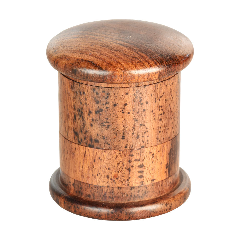 Round Rosewood 4Pc Grinder w/ Screen – INHALCO