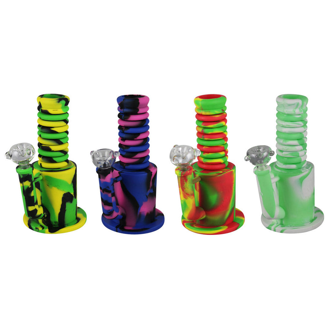 Silicone Extendable Bong 9-16" - Expandable Water Pipe | INHALCO