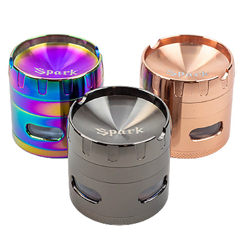 SPARK 4 Parts Grinder with Side Window | INHALCO