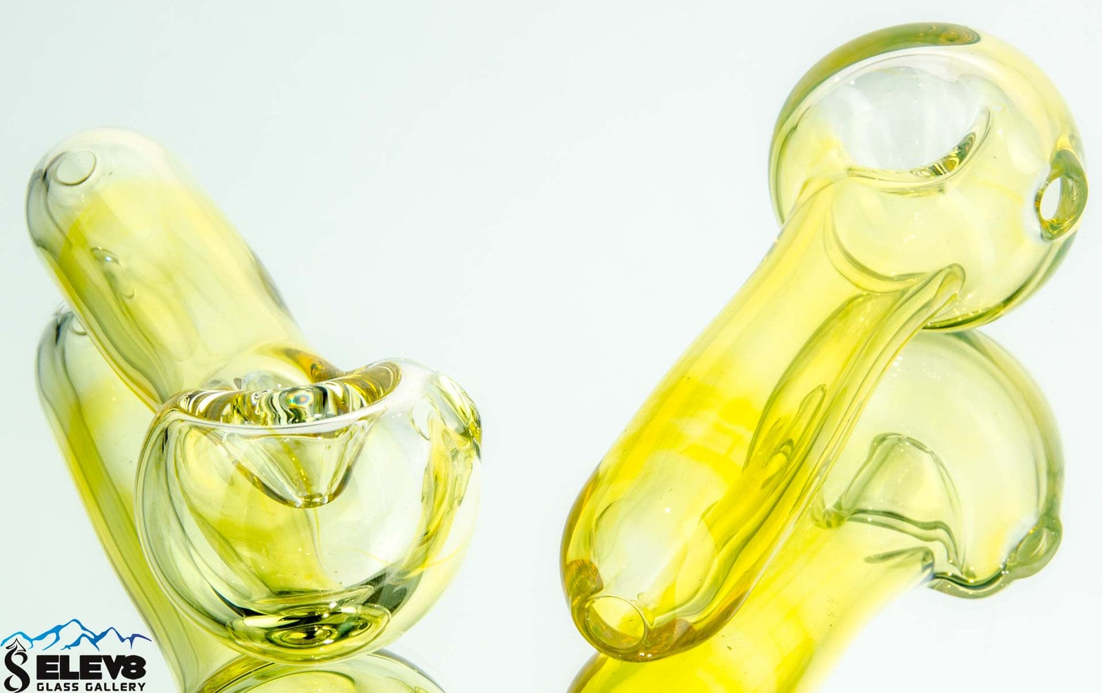 Yellow Jelly Glass Blown Pipe – INHALCO