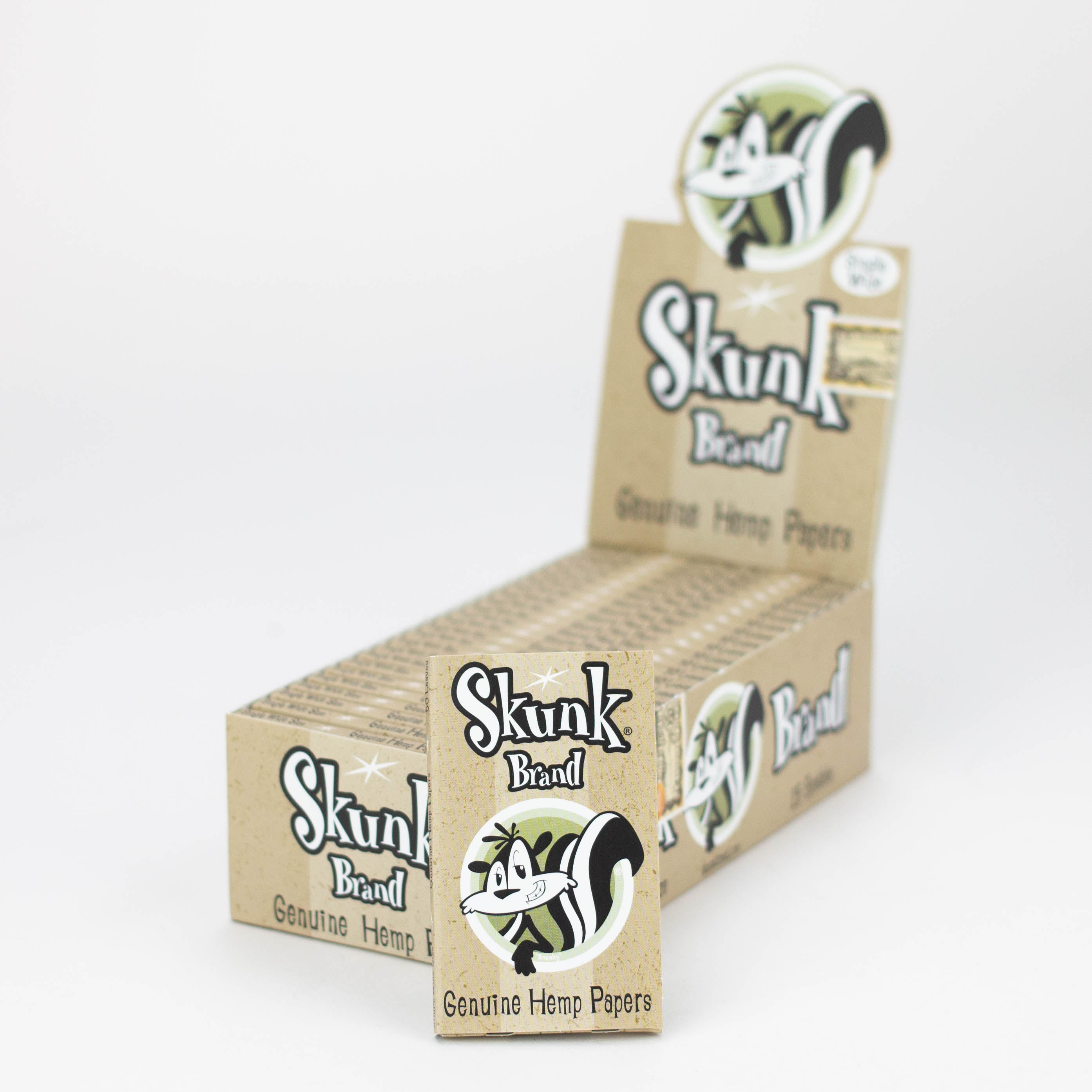 Skunk Brand Hemp Rolling Papers Single Wide Box of 25 – INHALCO