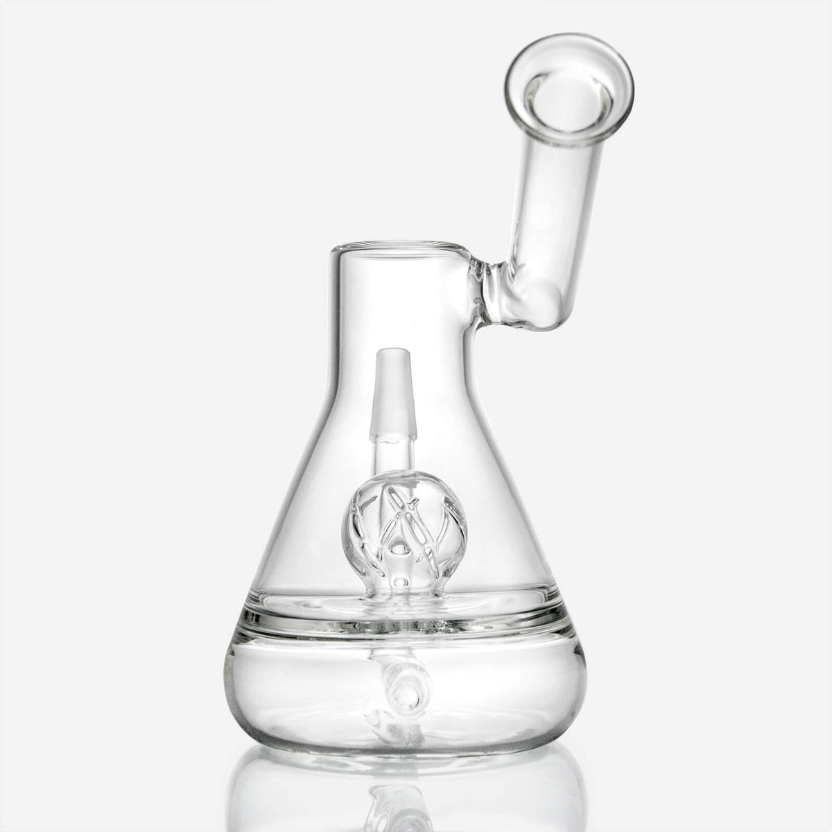 Inline to Ball Perc Sidecar Dab Rig, Crystal Ball Bong | INHALCO