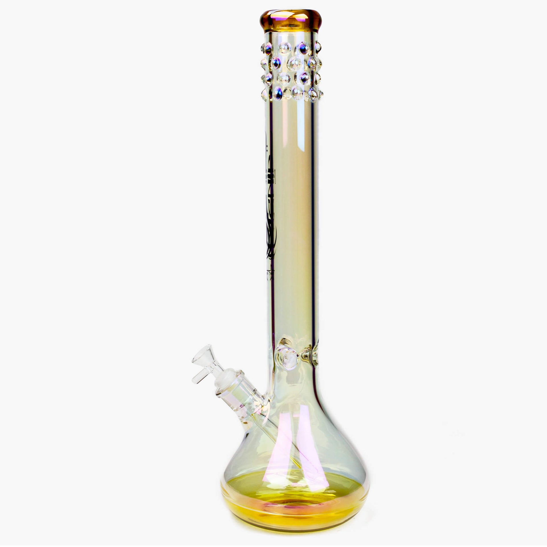19" Genie Metallic Glass Bong Round Base – INHALCO