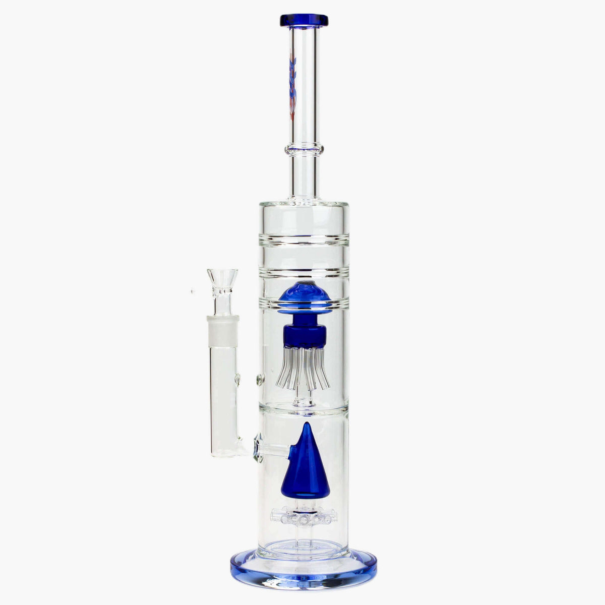 17" H2O Dual Diffuser Glass Bong – INHALCO