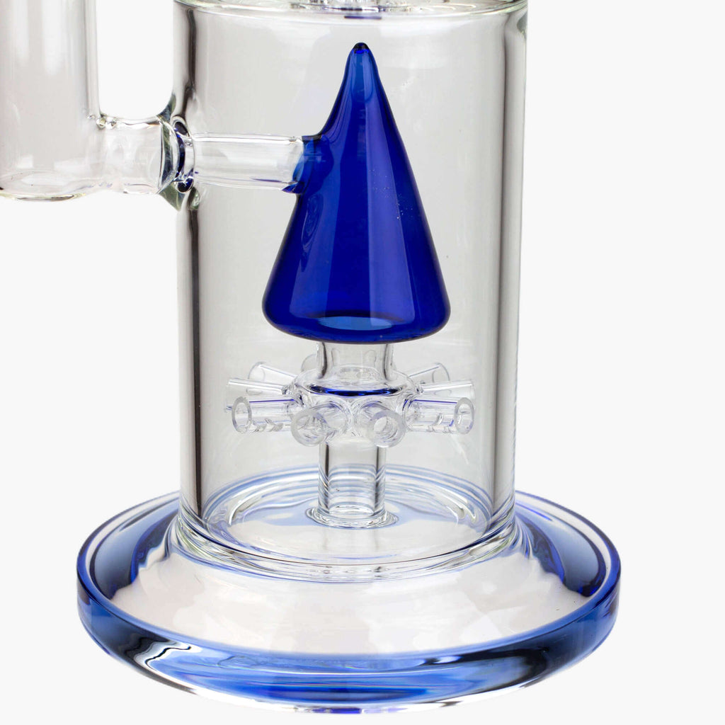 17" H2O Dual Diffuser Glass Bong – INHALCO
