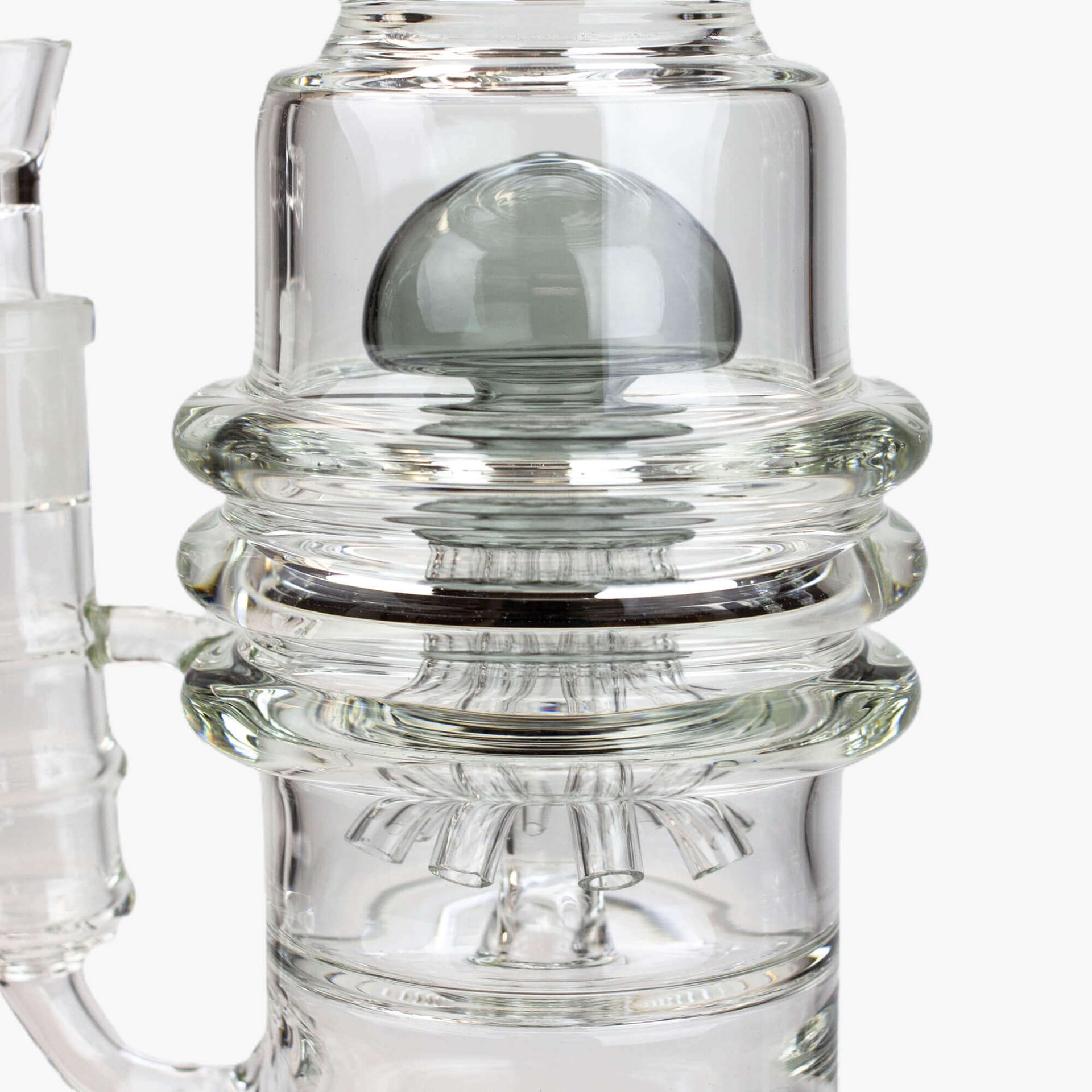 21" H2O Dual Percolator Glass Water Bong – INHALCO
