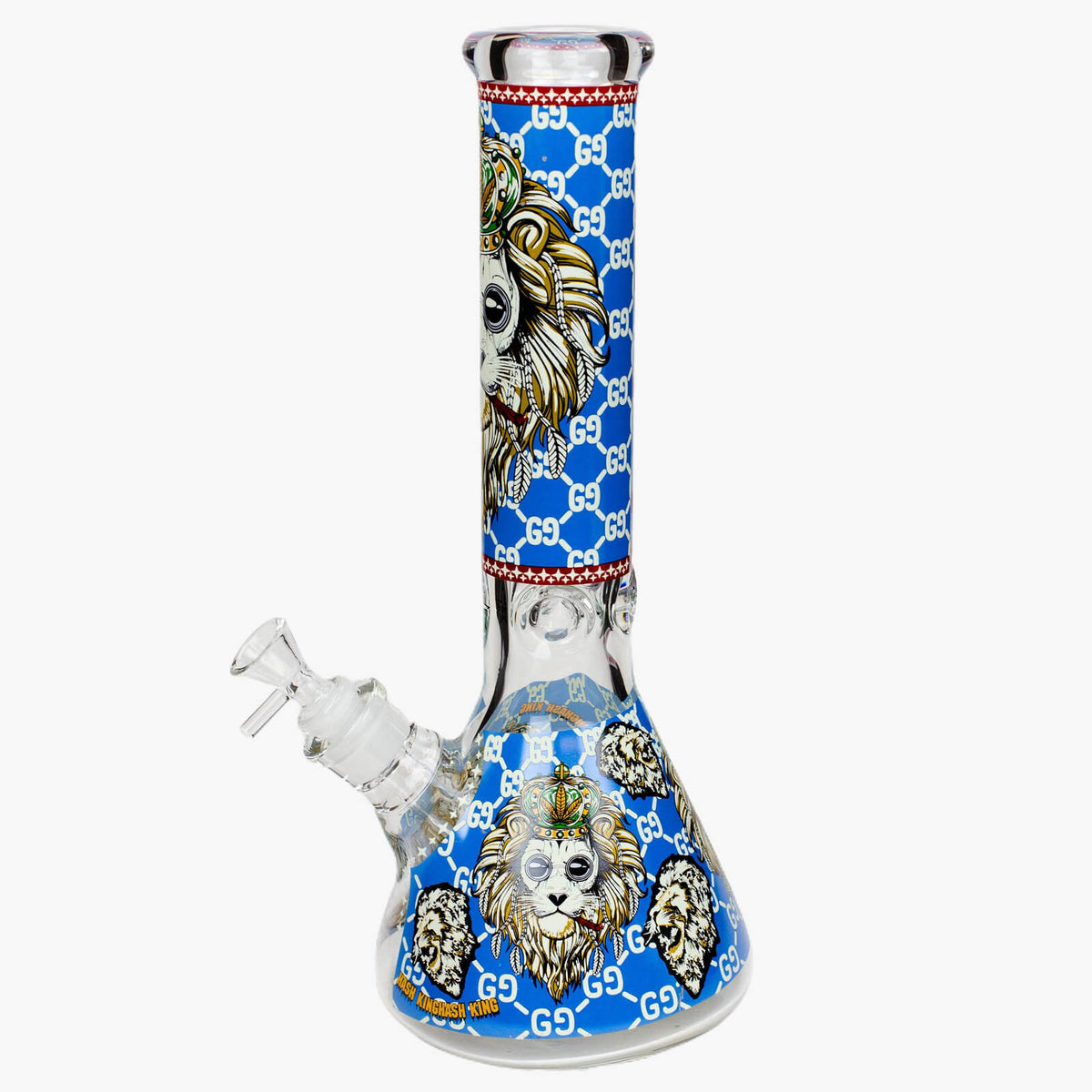 14" Hash King Glow In The Dark 9mm Glass Bong – INHALCO