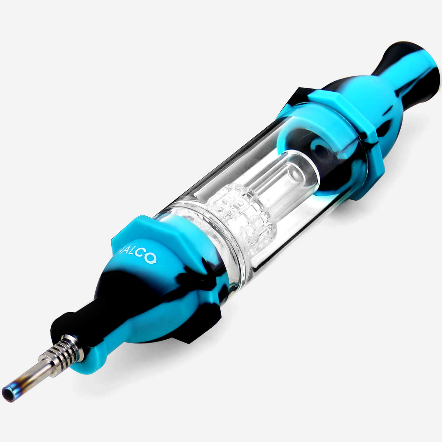 Silicone Nectar Collector With Glass Water Filter | INHALCO