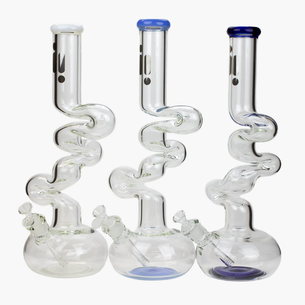 17.5" Infyniti 7mm Glass Kink Zong Bong – INHALCO