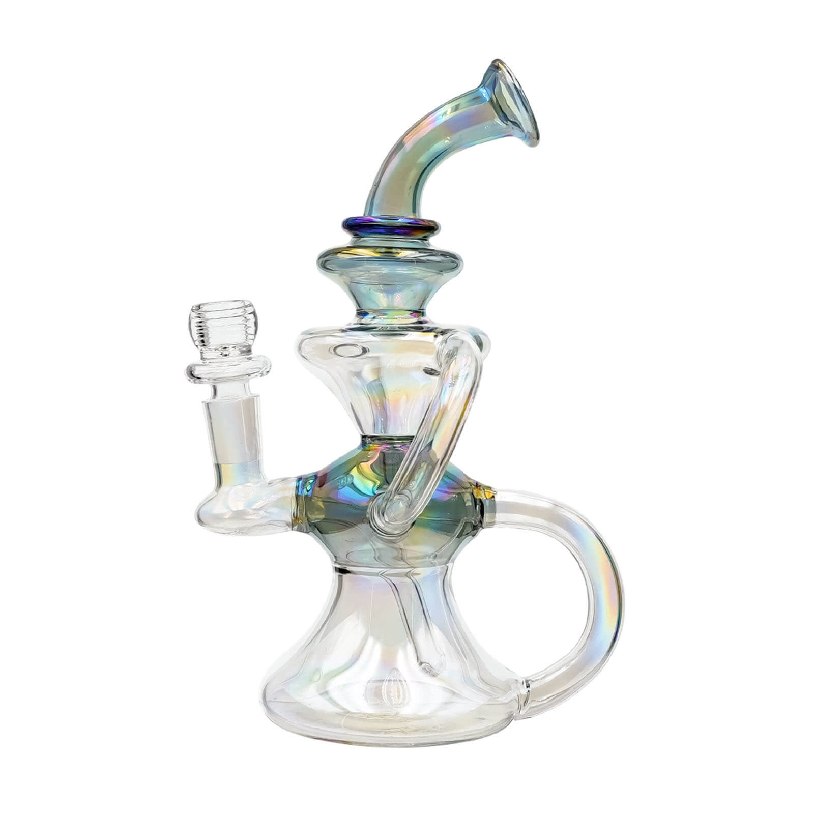 Iridescent Recycler Dab Rig – INHALCO