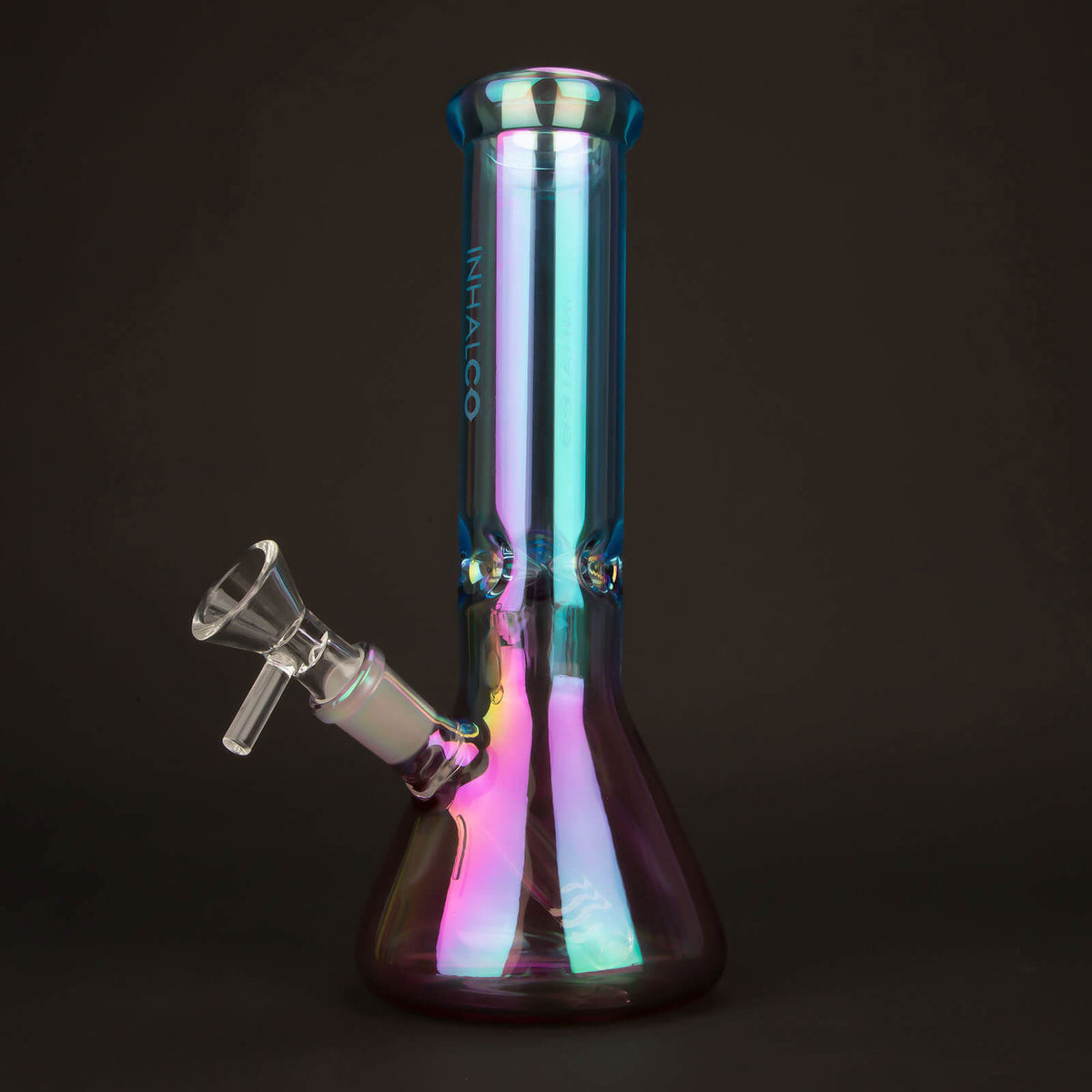8" Iridescent Bong, Rainbow Bong | INHALCO
