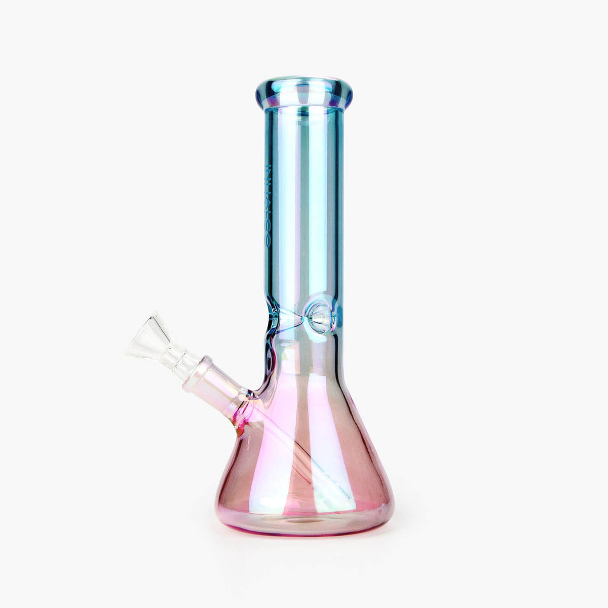8" Iridescent Bong, Rainbow Bong | INHALCO