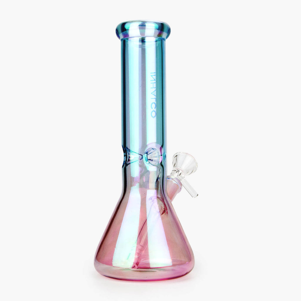 8" Iridescent Bong, Rainbow Bong | INHALCO
