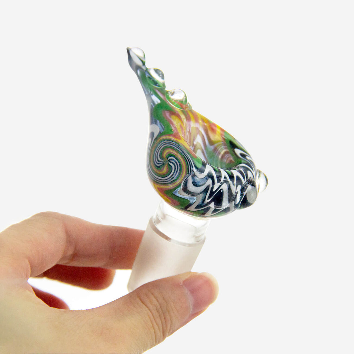 Multi-Colored Bong Bowl 18mm | INHALCO