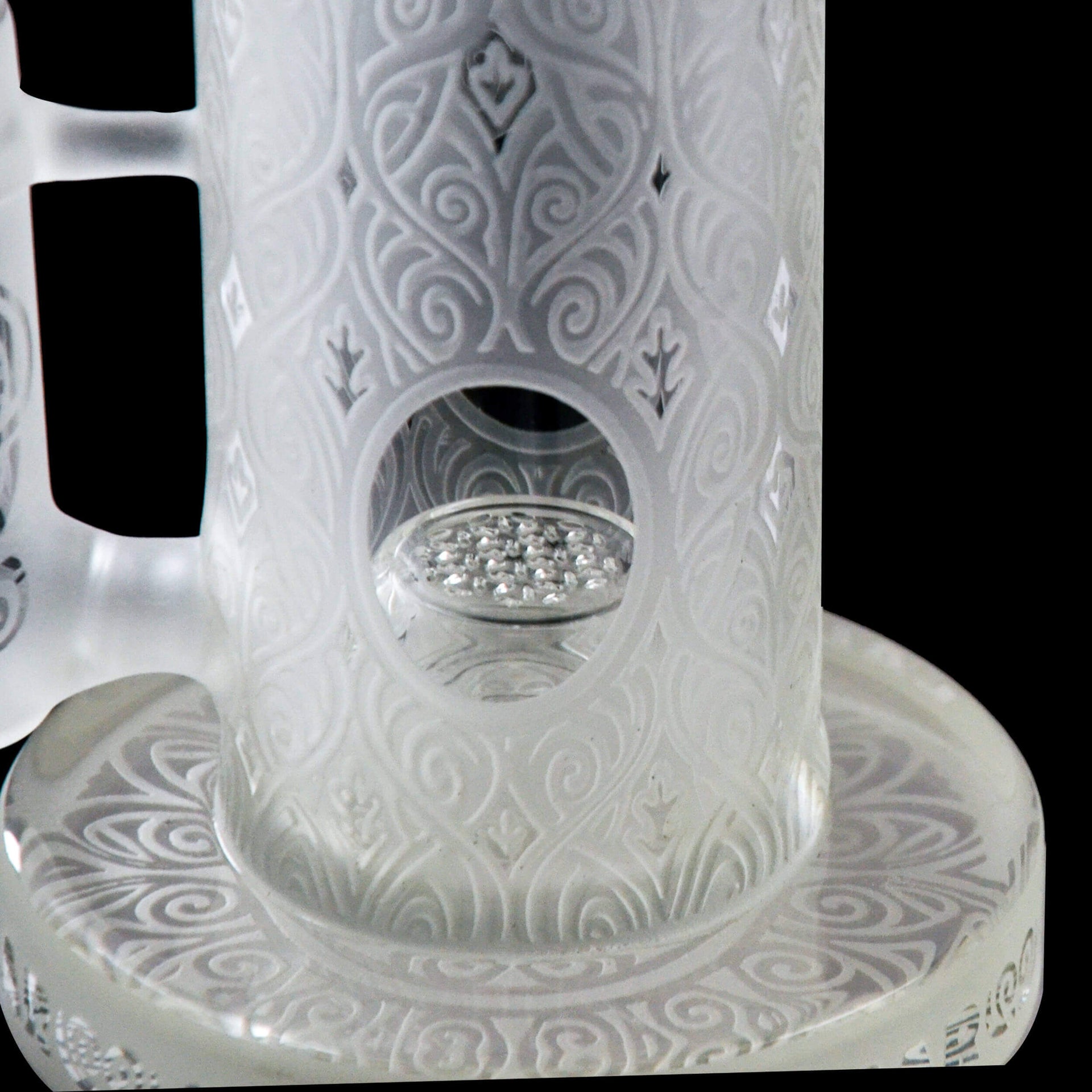 8" Sandblasted Straight Dab Rig – INHALCO