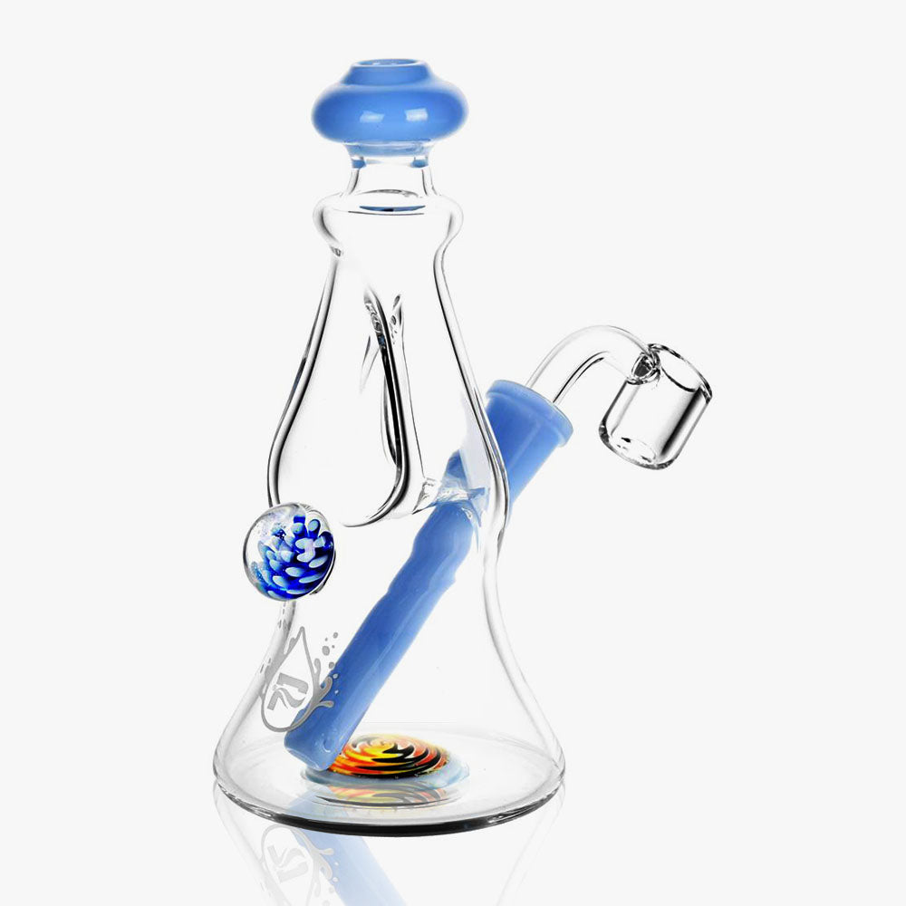 Dual Airflow Dab Rig Candy Colors 6.5" | INHALCO