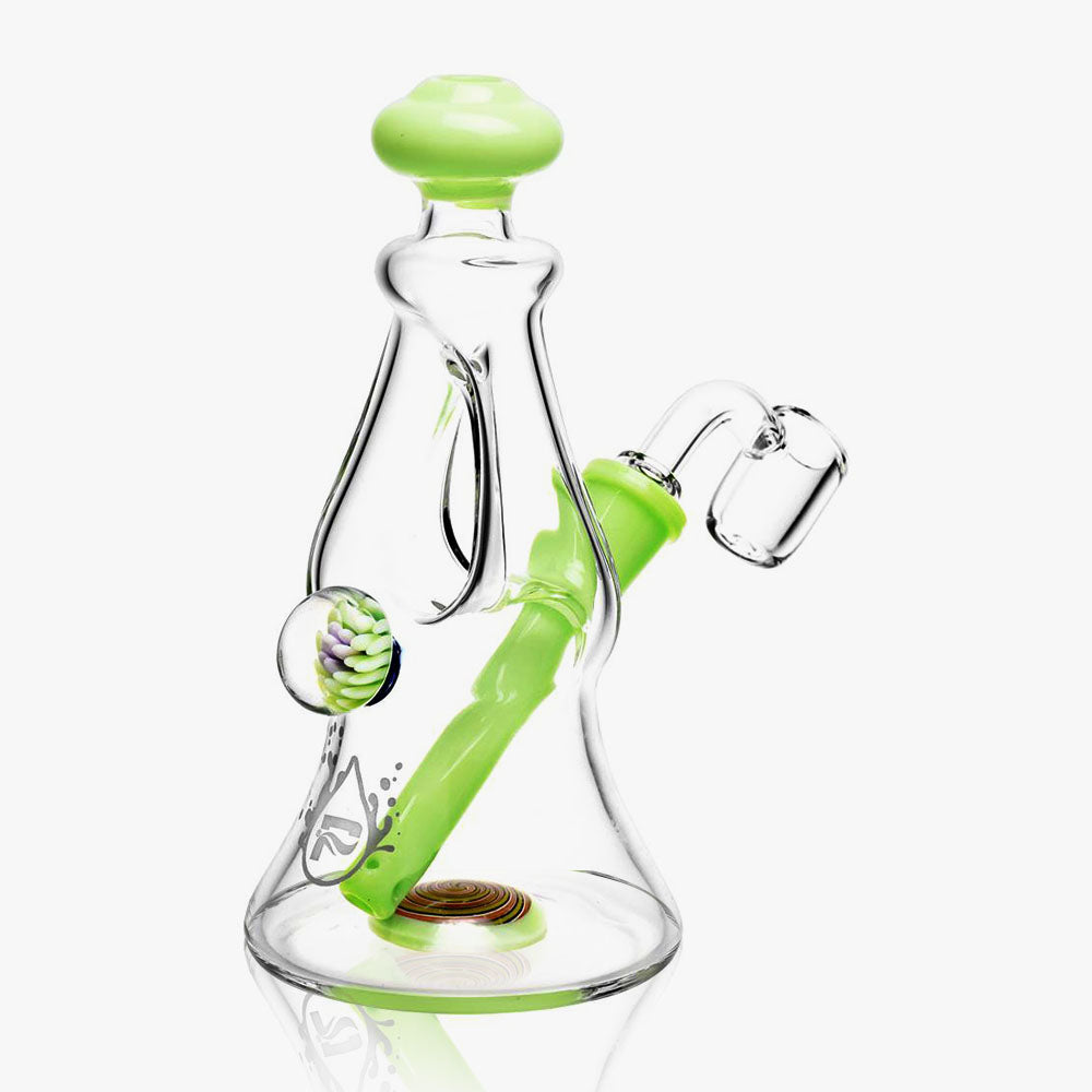 Dual Airflow Dab Rig Candy Colors 6.5" | INHALCO