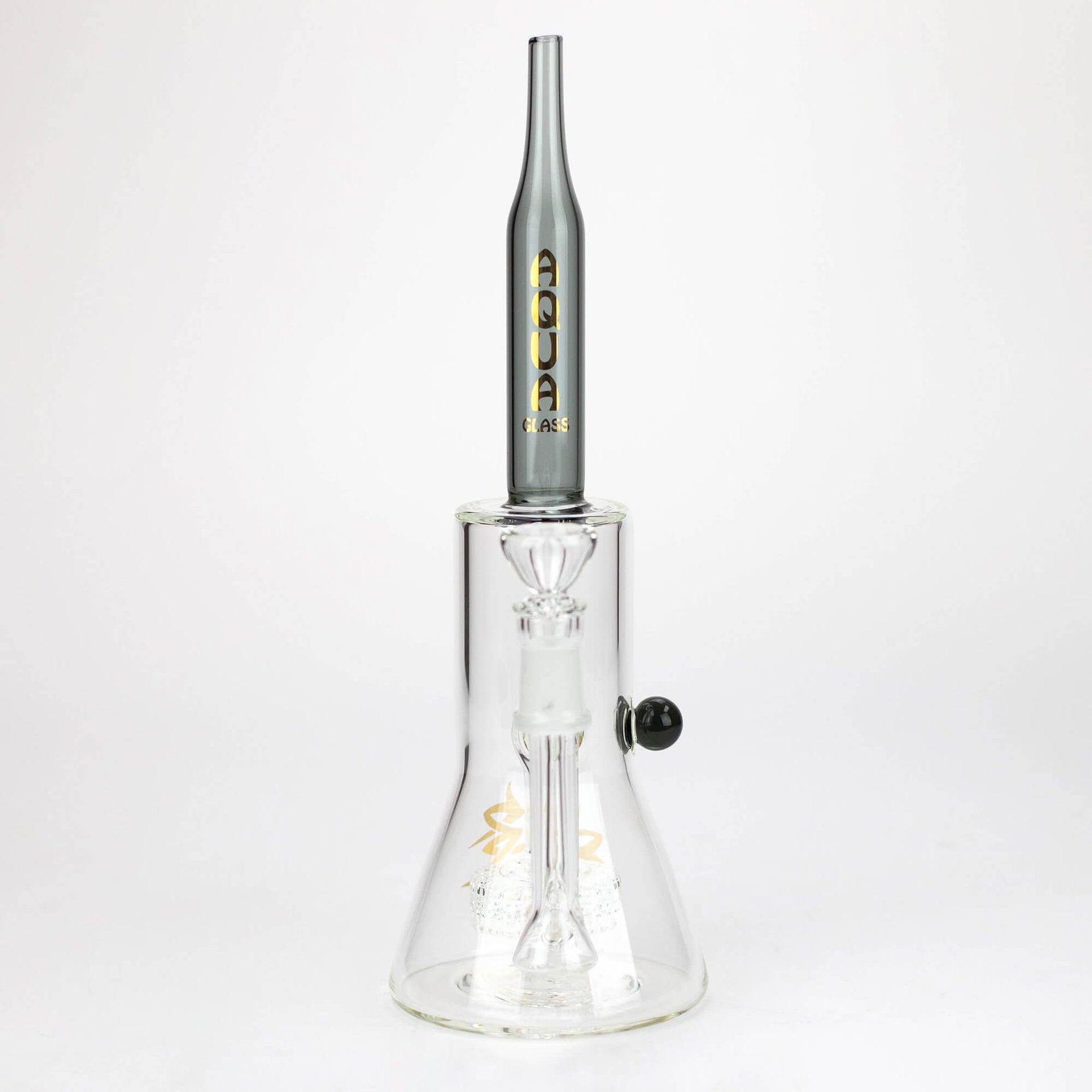 10" AQUA Glass Matrix Diffuser Rocket Glass Bong – INHALCO