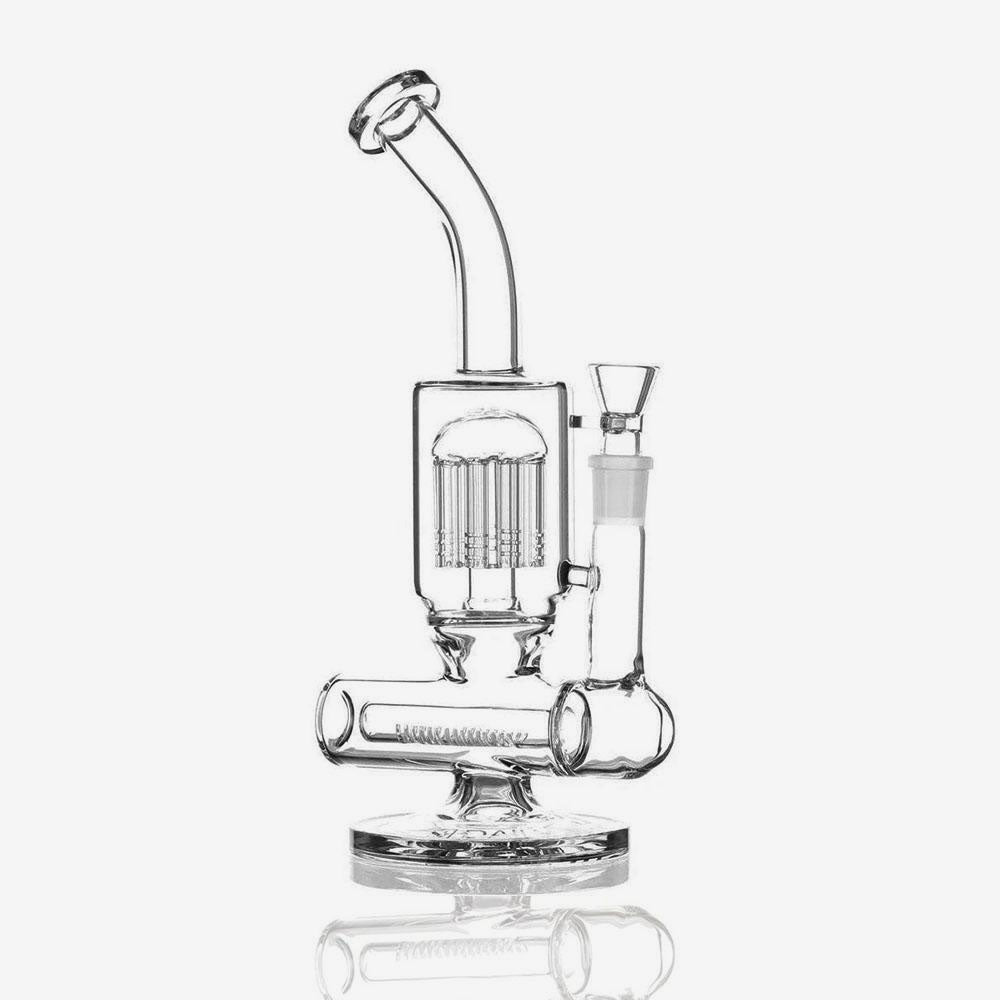 Bent Inline Tree Perc Water Pipe | INHALCO