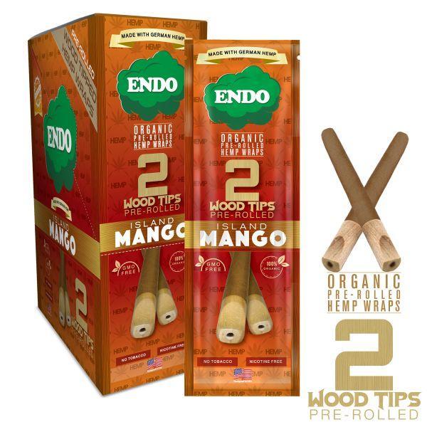 ENDO Organic Hemp Wrap Pre Rolled With Wood Tips – INHALCO