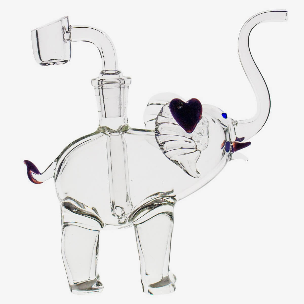 Elephant Bubbler with Quartz Banger | INHALCO