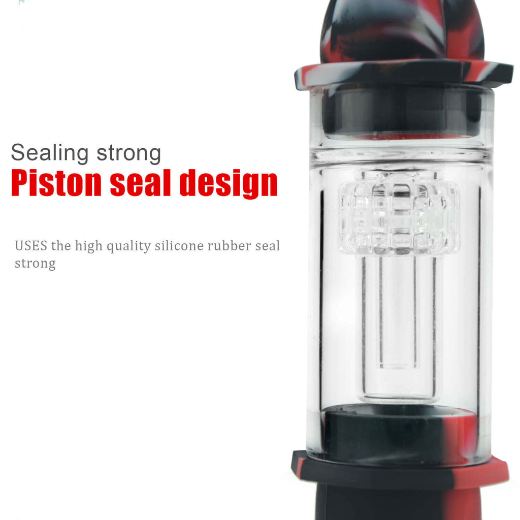 Silicone Nectar Collector With Glass Water Filter | INHALCO