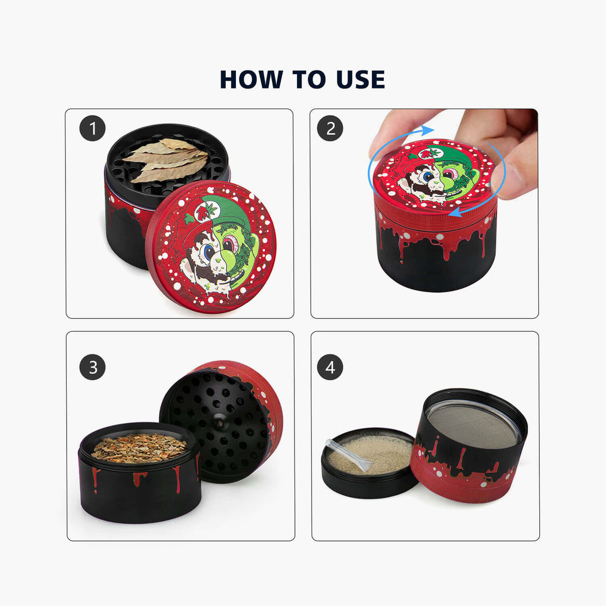 Mario Herb Grinder | Weed Grinder | INHALCO