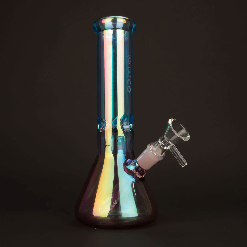 8" Iridescent Bong, Rainbow Bong | INHALCO