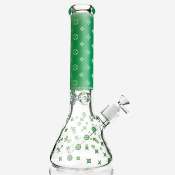 13.5" Louis Vuitton Bong Glow In The Dark | INHALCO