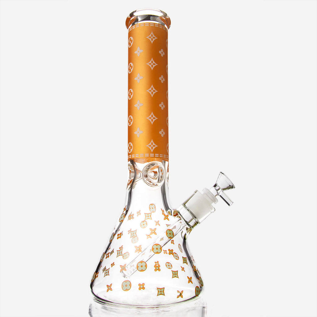 13.5" Louis Vuitton Bong Glow In The Dark | INHALCO