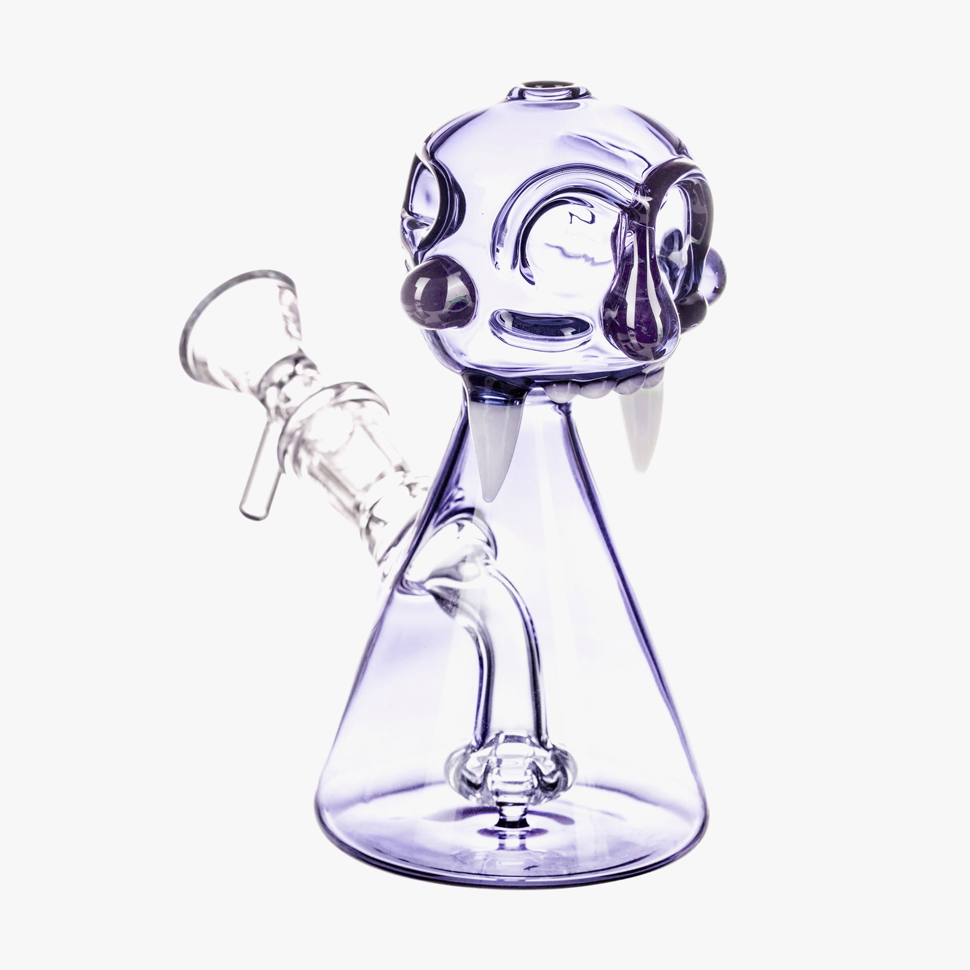 Saber Tooth Monster Skull Water Pipe | INHALCO