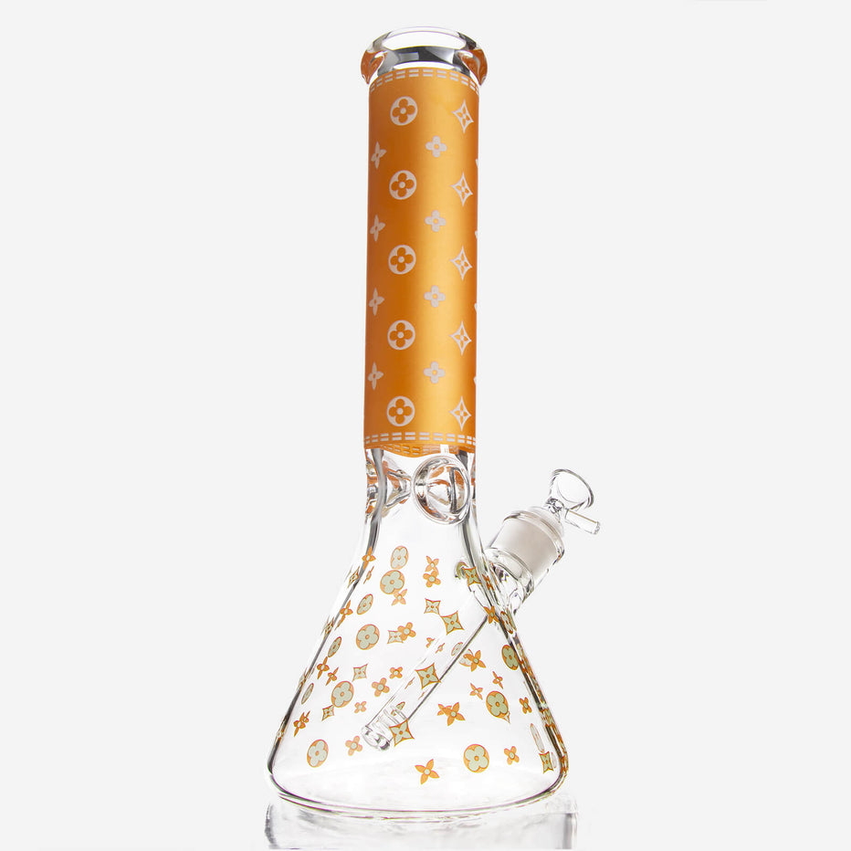 13.5" Louis Vuitton Bong Glow In The Dark | INHALCO