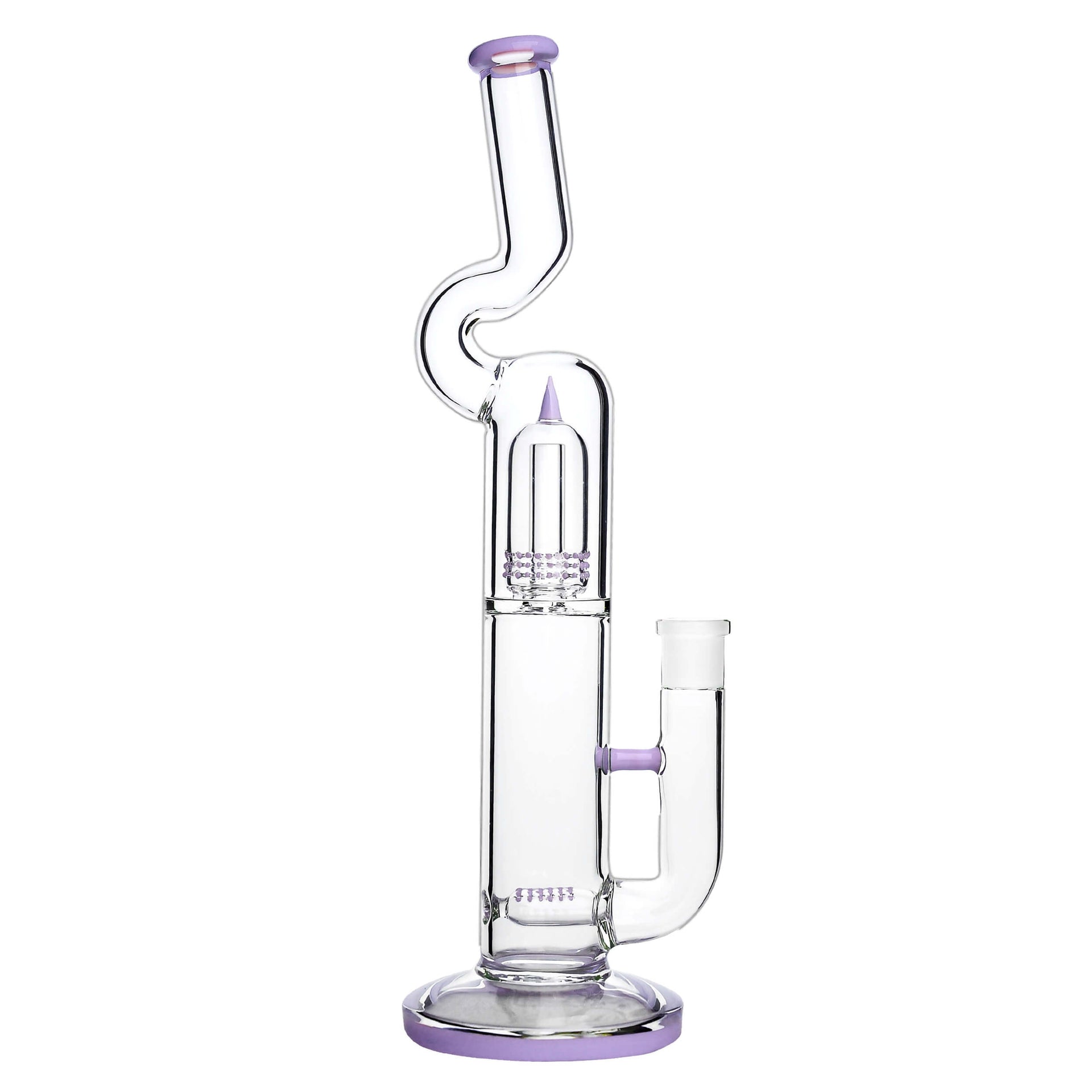 Natty Neck Water Pipe Stemline Perc – INHALCO