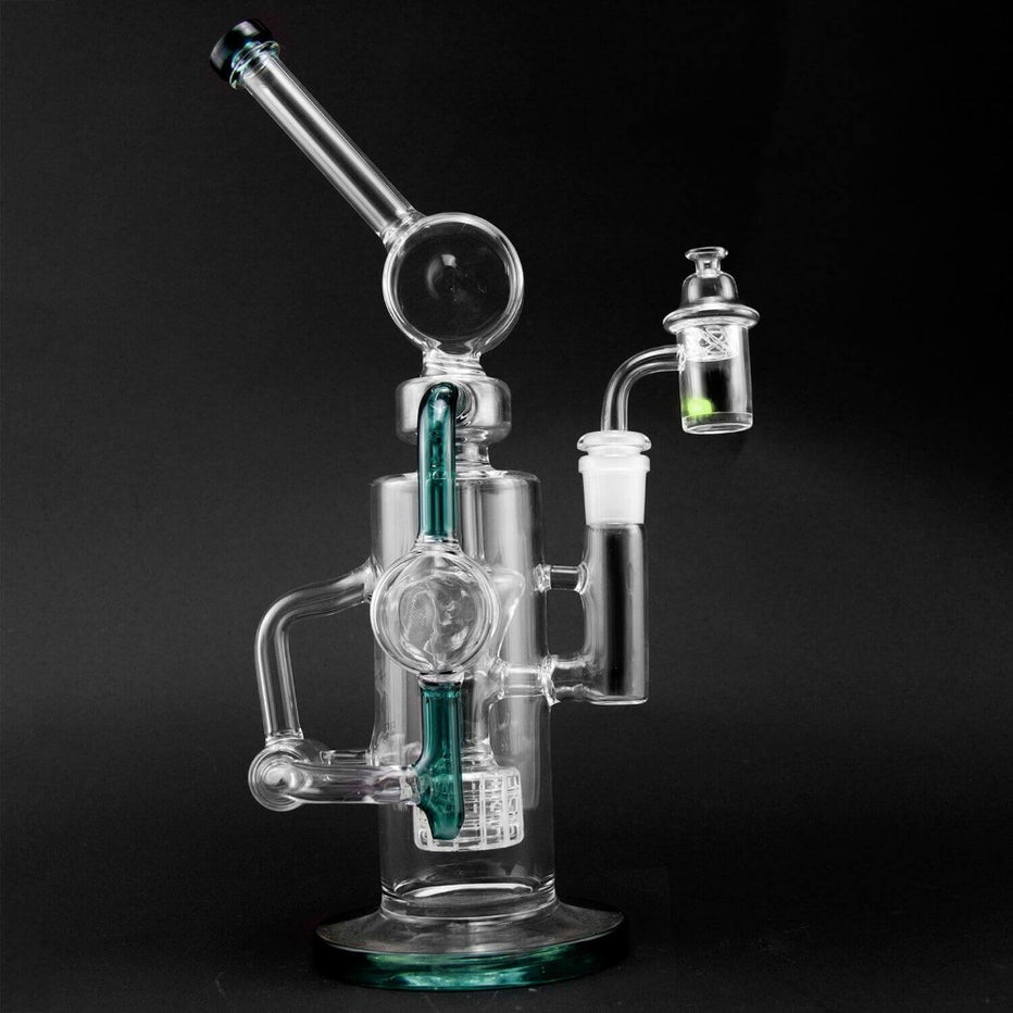 Quartz Banger with Spinner Carb Cap and Terp Pearls | INHALCO