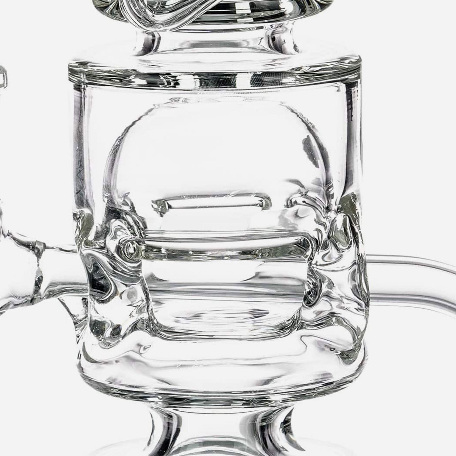 “Calypso” Inline Perc Recycler Water Pipe 6" | INHALCO