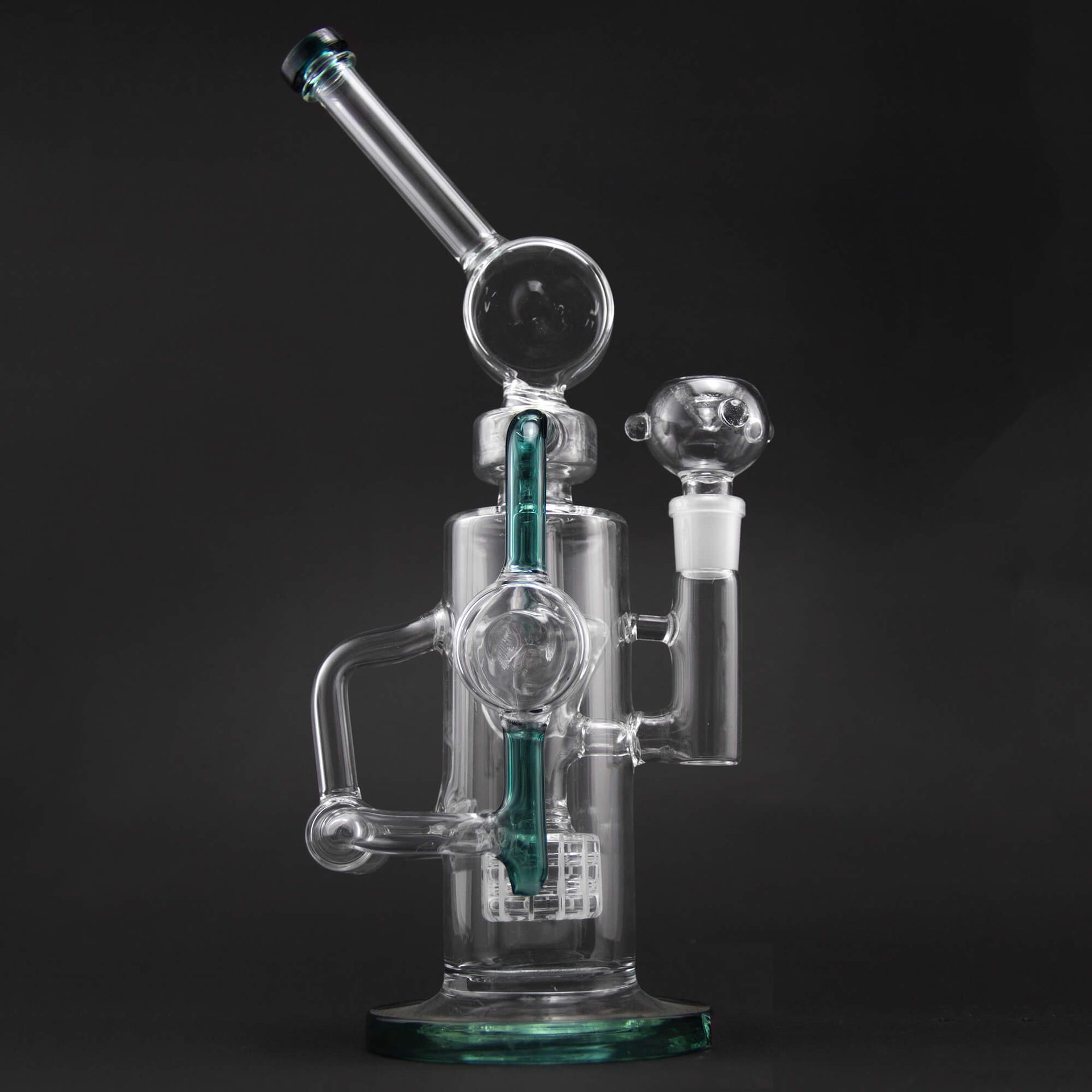 Double Recycler Glass Bong | INHALCO